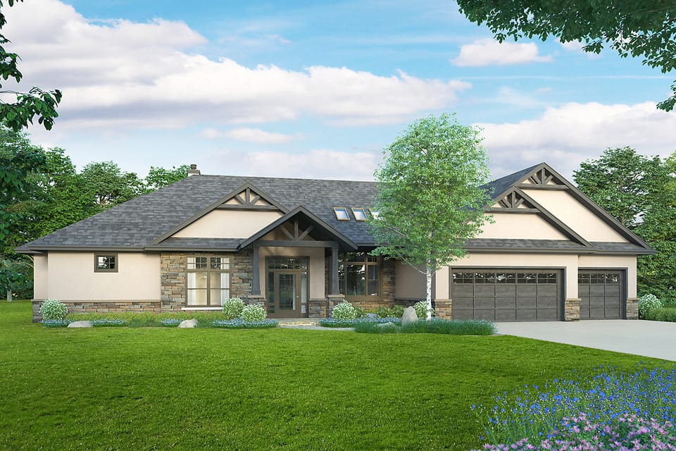 Modern Craftsman Dream Home Plan Meadows Edge